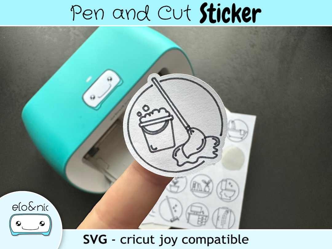 Cricut Joy Sticker Sheet Cricut Sticker SVG - Household Sticker ...