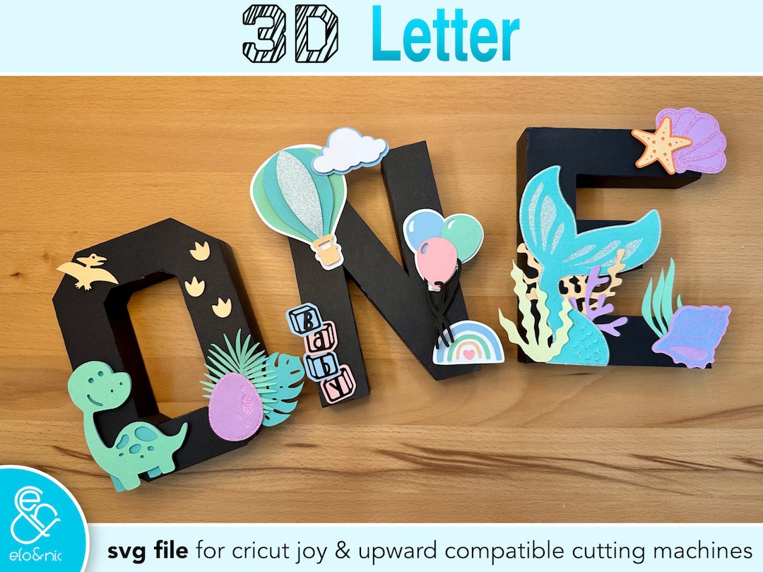 3D Letter Alphabet A-Z Svg Files Für Cricut Joy - Etsy