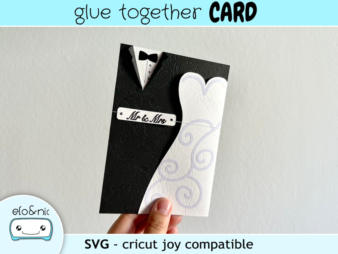 Hochzeitskarte - SVG-Datei für Cricut Joy - Plotterdatei für Einladungskarte zur Hochzeit ...