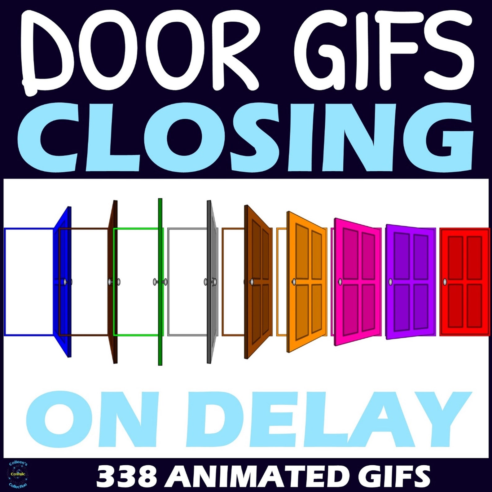 Opening and Closing Door Gifs BUNDLE - Clipart Doors, Door Clipart ...