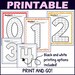Number Recognition Worksheets 0-10 | Pattern Tracing Activity - Etsy