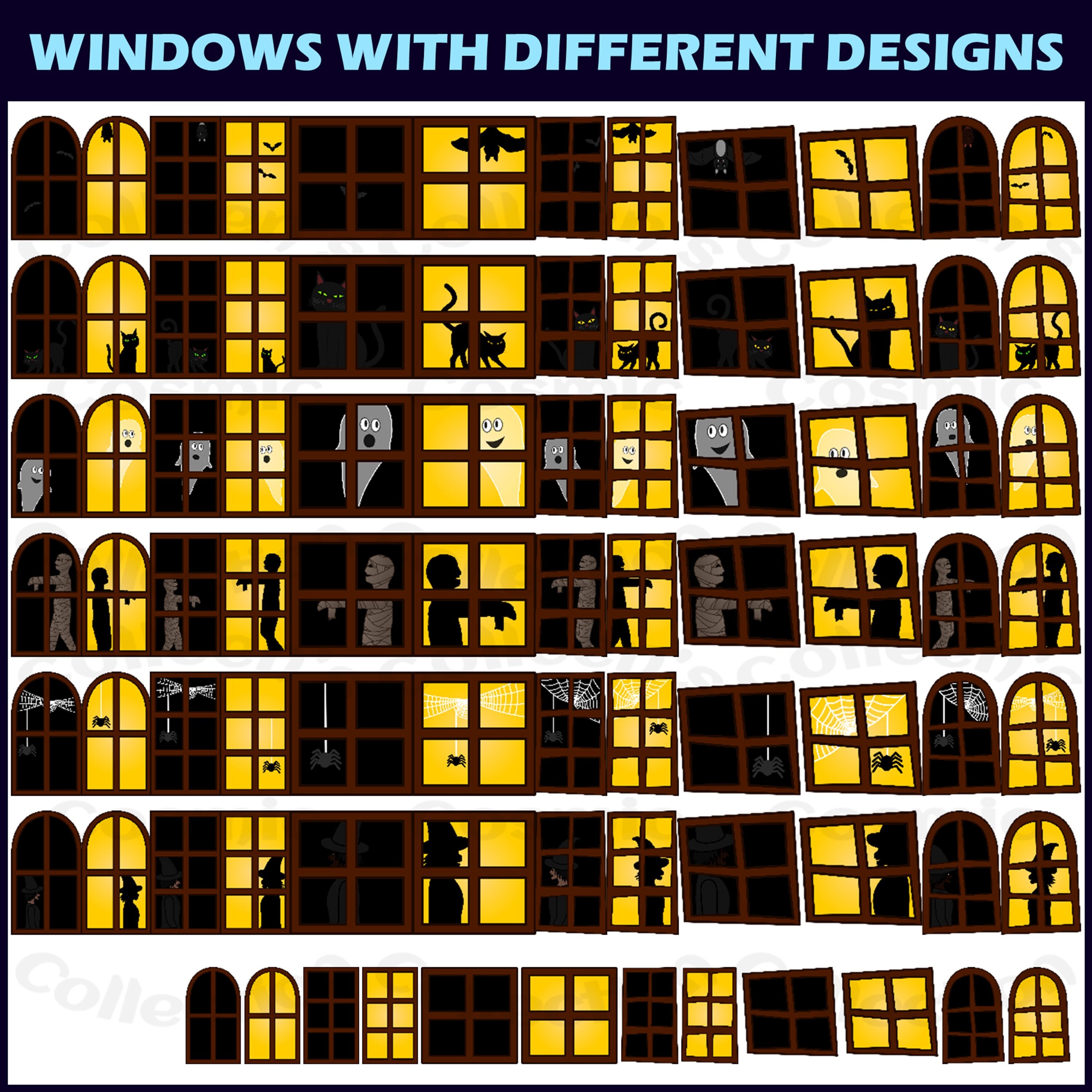 Build a Haunted House Halloween Clipart Spooky Halloween Clip Art - Etsy