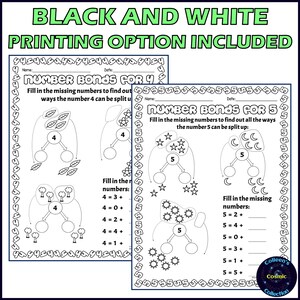Number Bonds to 5 Activities No Prep Worksheets Printable and Digital 2 ...