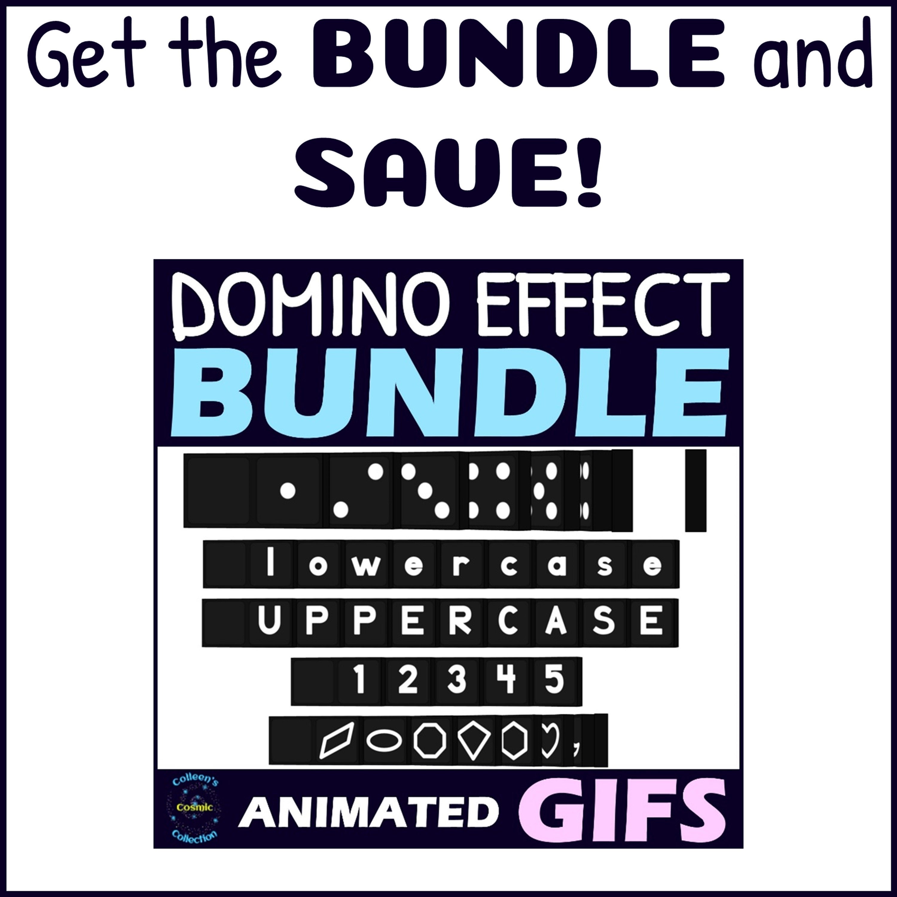 Domino Gifs Animated Dominoes Clipart Black With White - Etsy