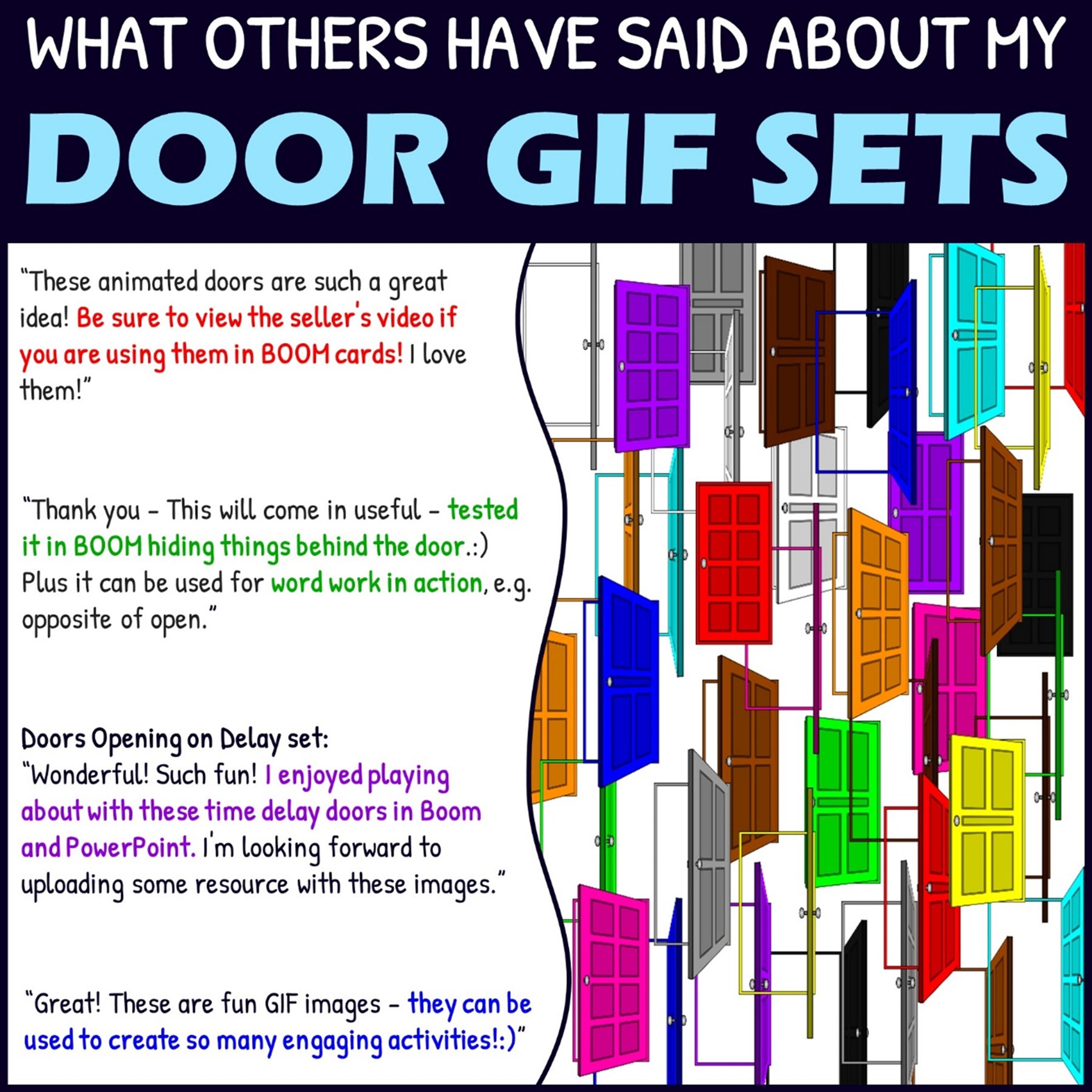 Animated GIF Opening on Delay Doors Clipart, Door Clipart, Rainbow ...