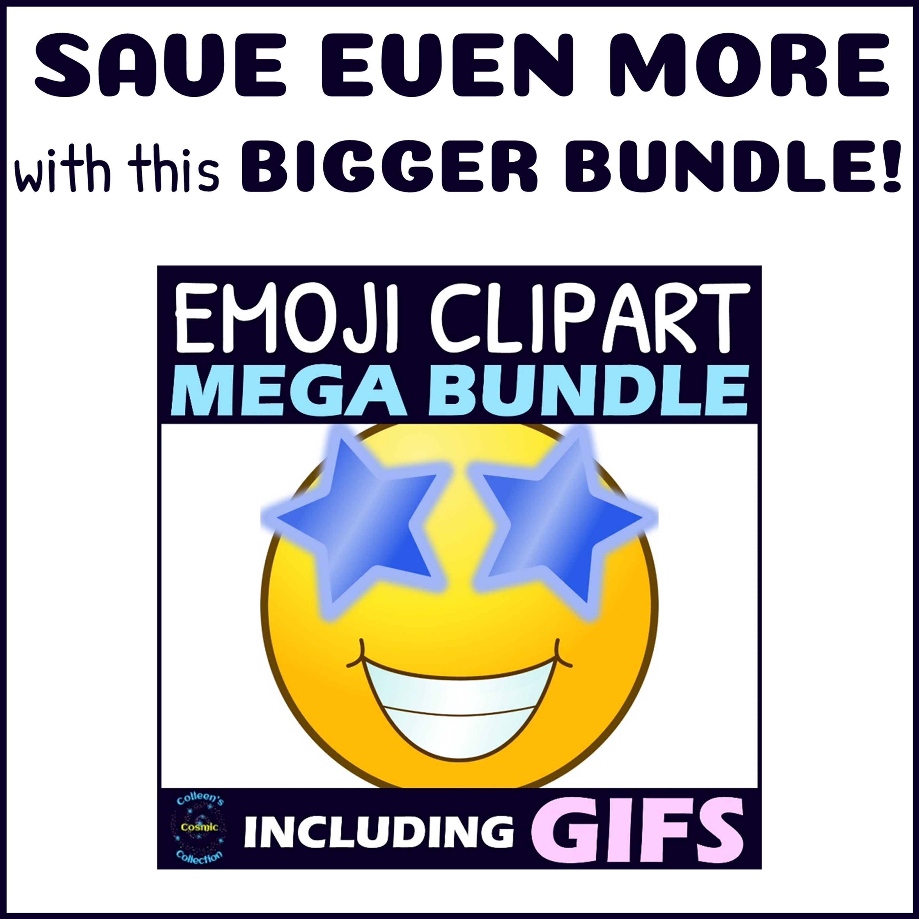 Emoji Gifs BUNDLE - Emotions Clipart - Animated Emoji Clip Art - Emoji ...