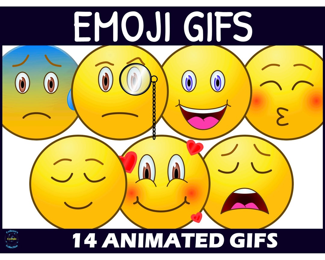 Emoji Gifs Set 5 - Emotions Clip Art - Animated Emoji Clip Art - Emoji ...