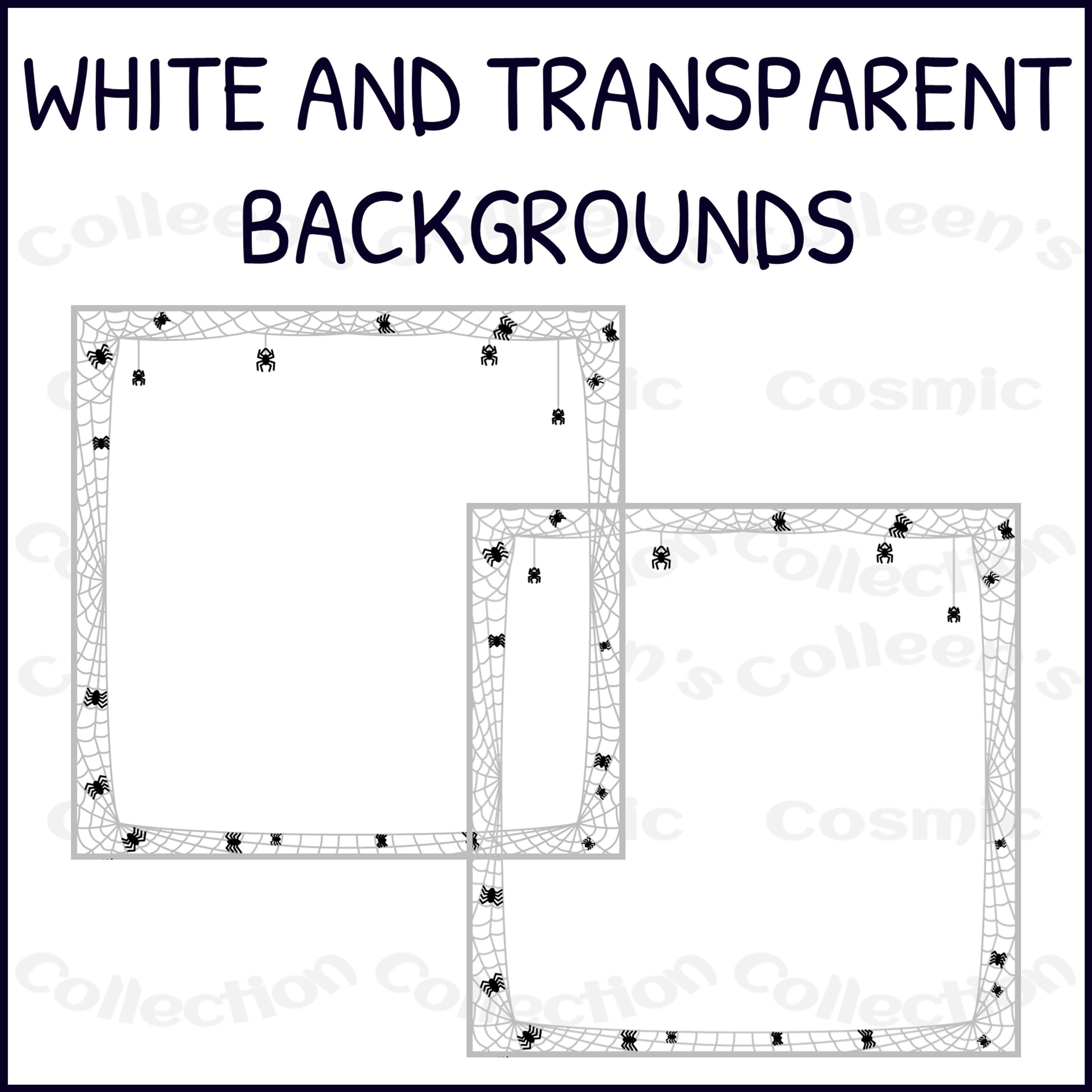 Spider Web Borders Halloween Clipart - Halloween Border Clipart - Etsy