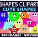 Shapes Clipart 2D Shapes PNG Cute Geometric Shapes Clip Art - Etsy