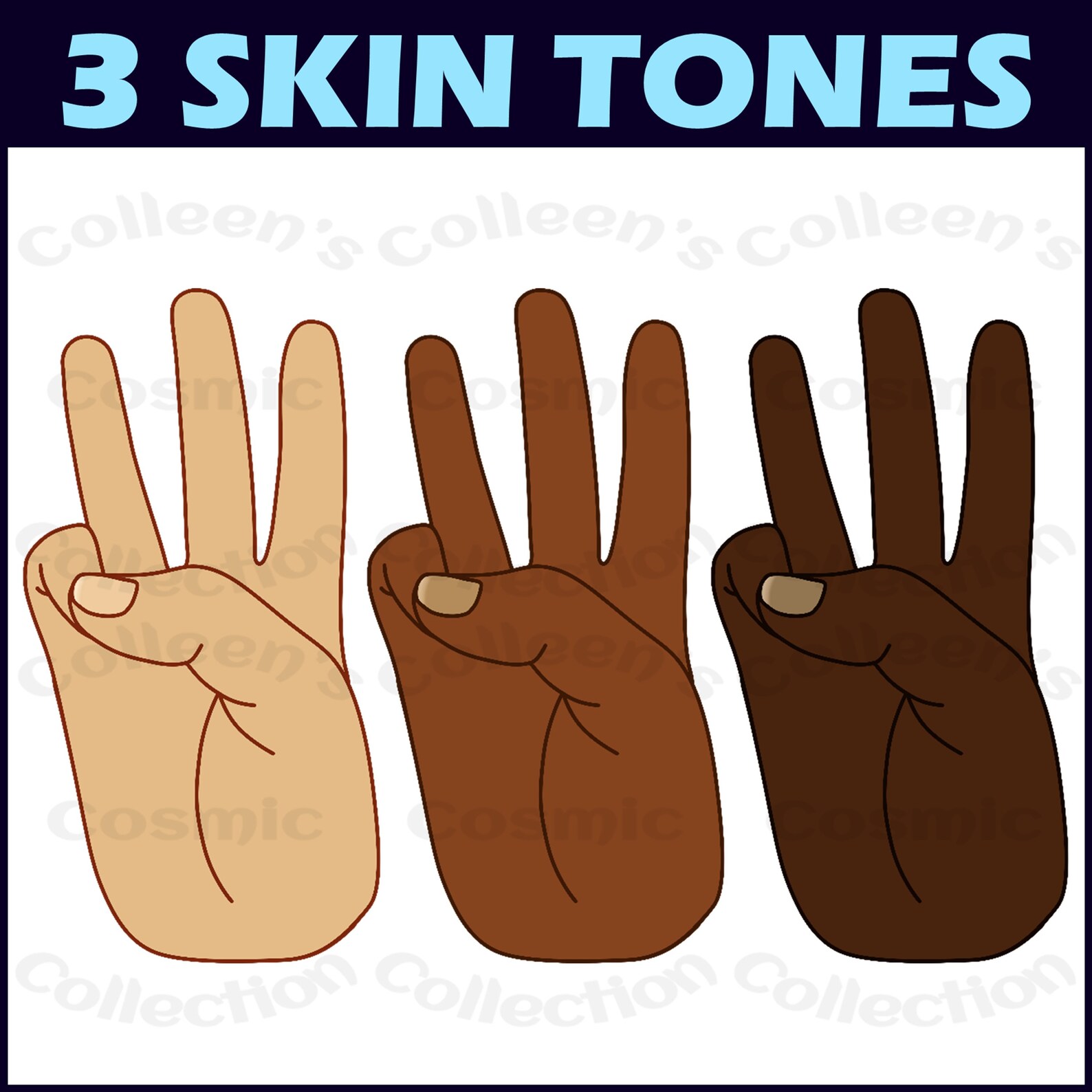 Counting Fingers Gifs - Animated Clipart - Hands Clip Art - Etsy