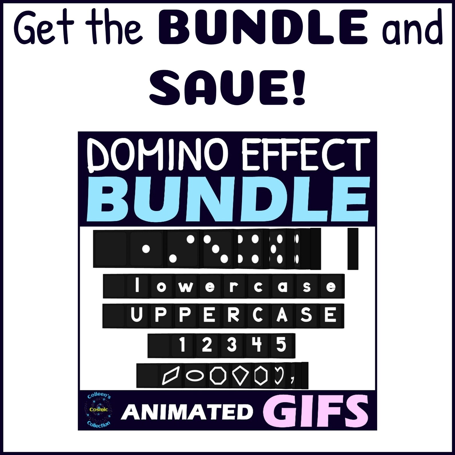 Domino Gifs Animated Dominoes Clipart Black With White Lowercase ...