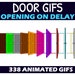 Animated GIF Opening on Delay Doors Clipart, Door Clipart, Rainbow ...