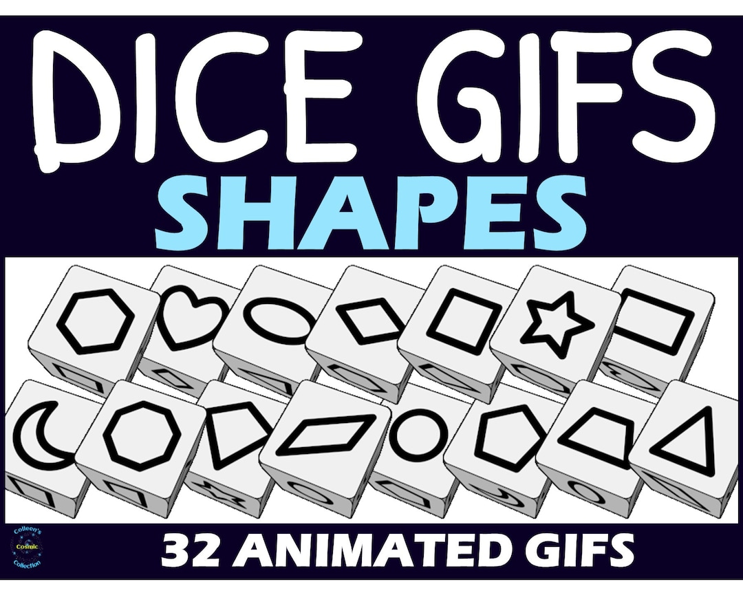 Digital Dice Gifs - Animated Clipart – Shapes - Etsy
