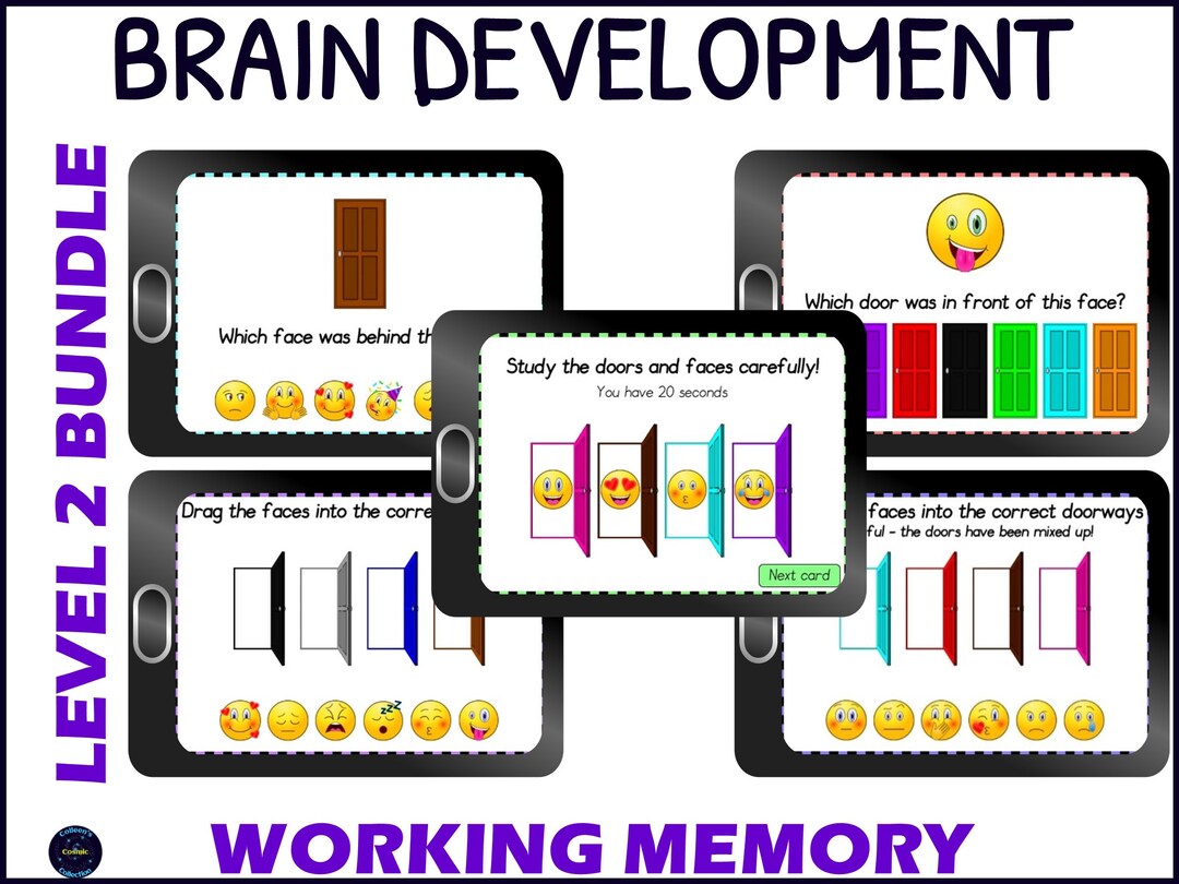 Brain Development Activity Working Memory Level 2 BUNDLE Digital Boom ...