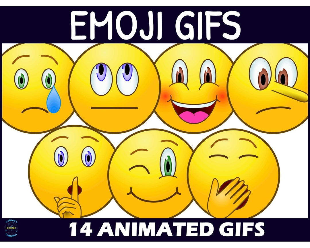 Emoji Gifs Set 8 - Emotions Clip Art - Animated Emoji Clip Art - Emoji ...