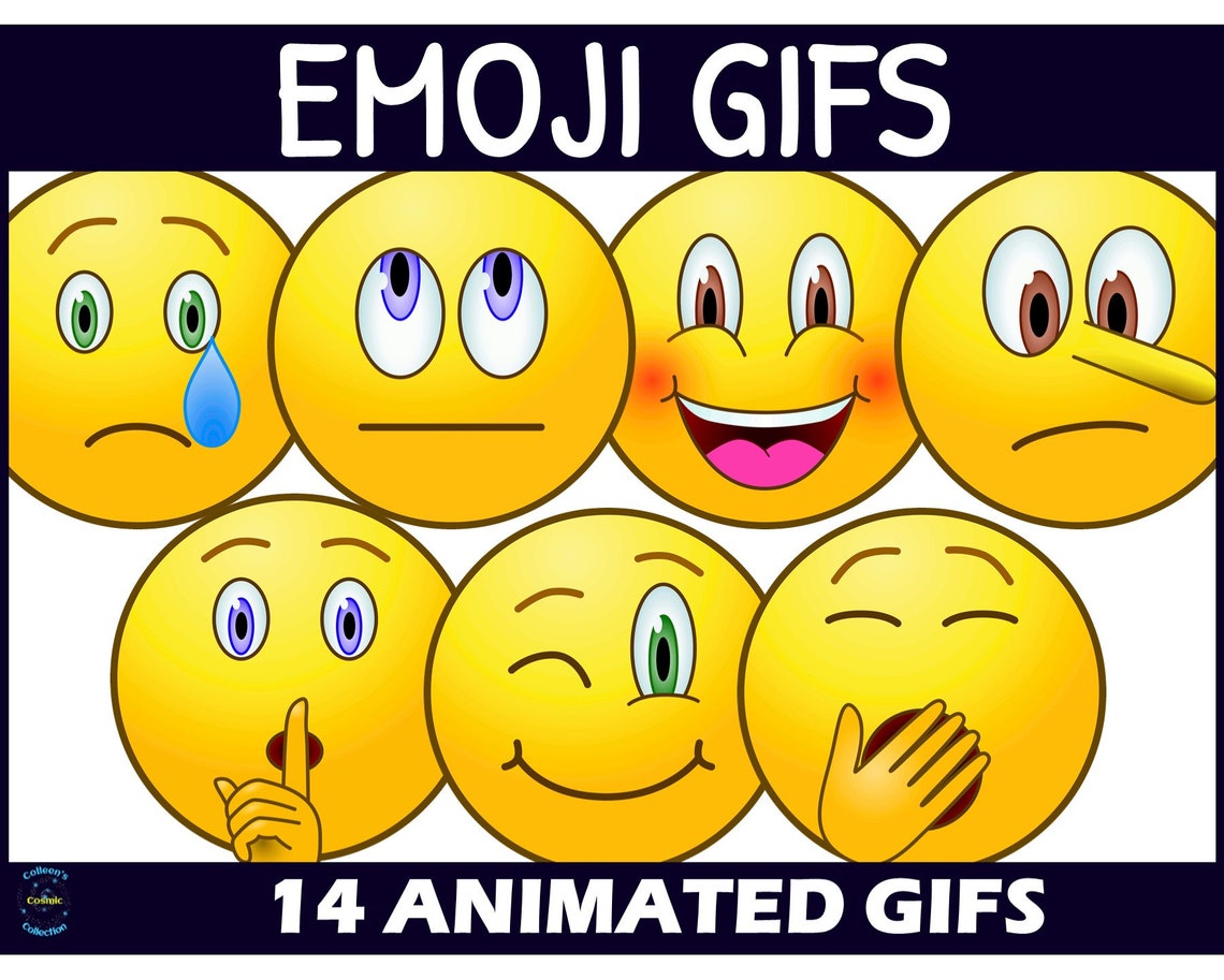 Emoji Gifs Set 8 - Emotions Clip Art - Animated Emoji Clip Art - Emoji ...