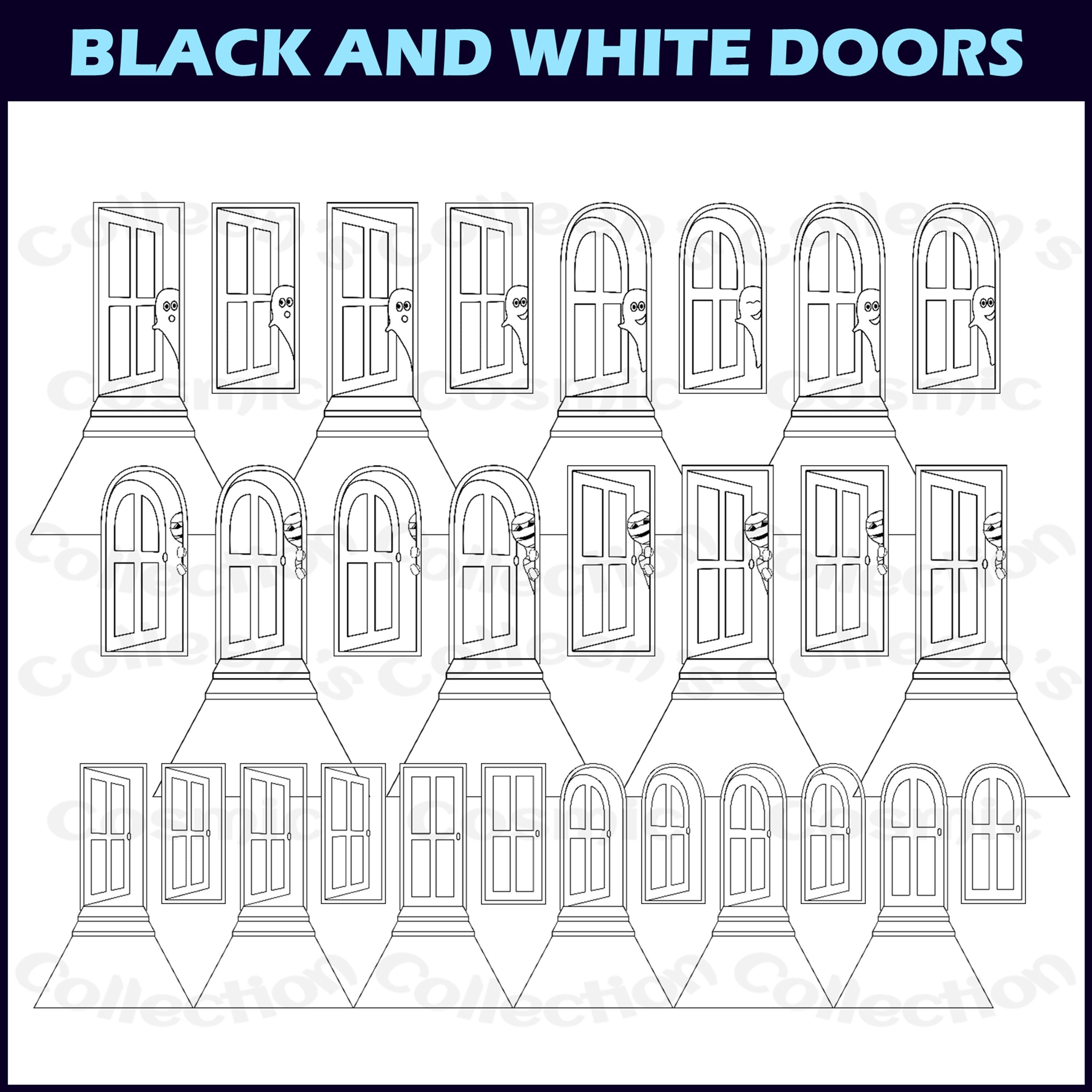 Build a Haunted House Halloween Clipart - Spooky Halloween Clip Art - Etsy