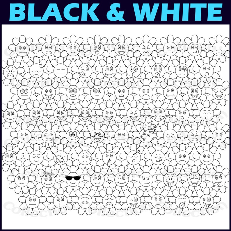 Spring Flower Emoji Clipart Emotions Clip Art Spring Clipart Cute ...