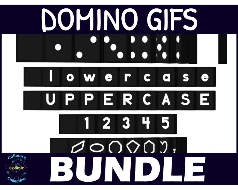 Domino Gifs BUNDLE Animated Domino Clipart - Etsy