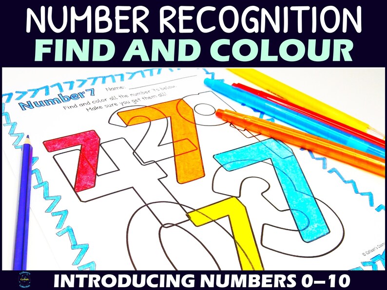 Number Recognition Worksheets 0-10 | Find and Color Activities ...