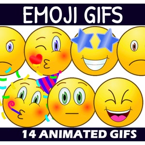 Emoji Gifs Set 1 - Emotions Clip Art - Animated Emoji Clip Art - Emoji ...