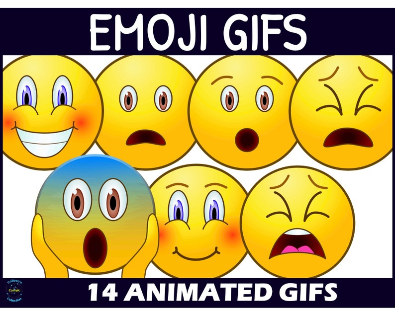 Emoji Gifs Set 3 - Emotions Clip Art - Animated Emoji Clip Art - Emoji ...
