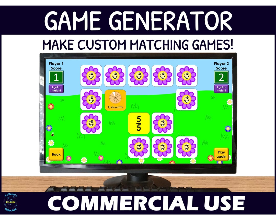 Commercial Matching Game Generator Concentration Game Creator - Etsy