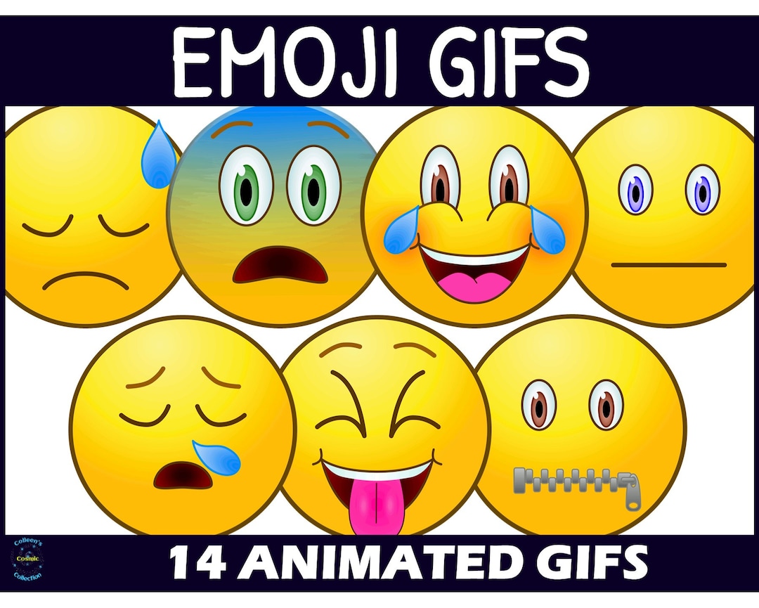Emoji Gifs Set 10 - Emotions Clip Art - Animated Emoji Clip Art - Emoji ...
