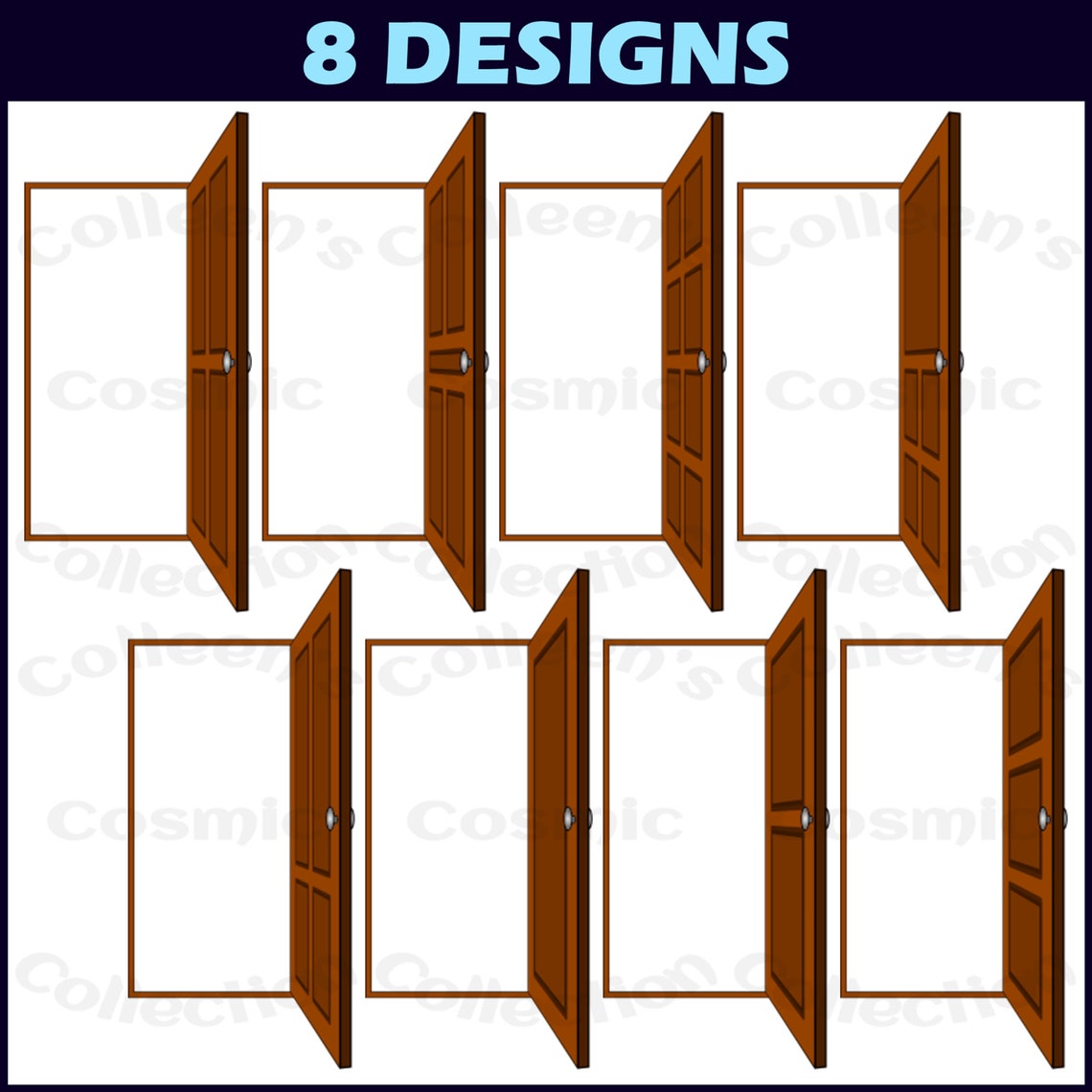 Rainbow Doors Clipart - Open, Door Clipart, Rainbow Doors, Transparent ...