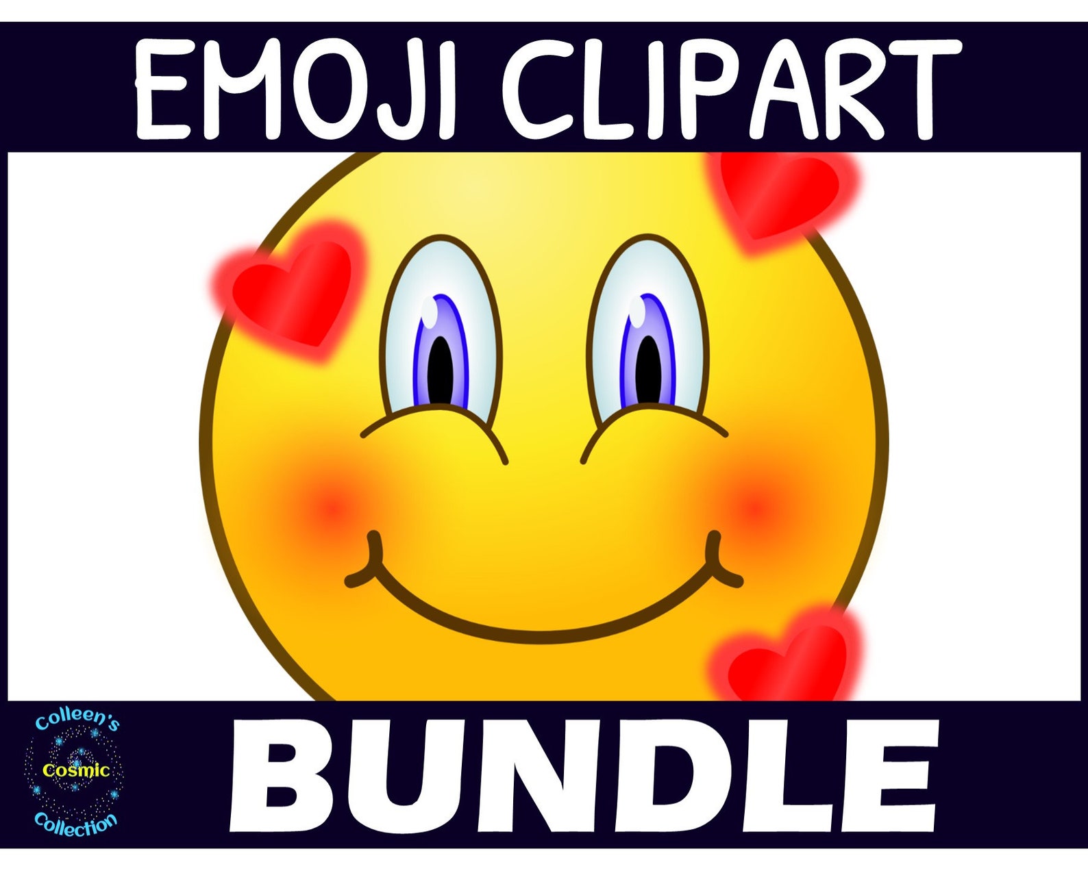 Emoji Clipart BUNDLE - Emotions Clip Art - Etsy