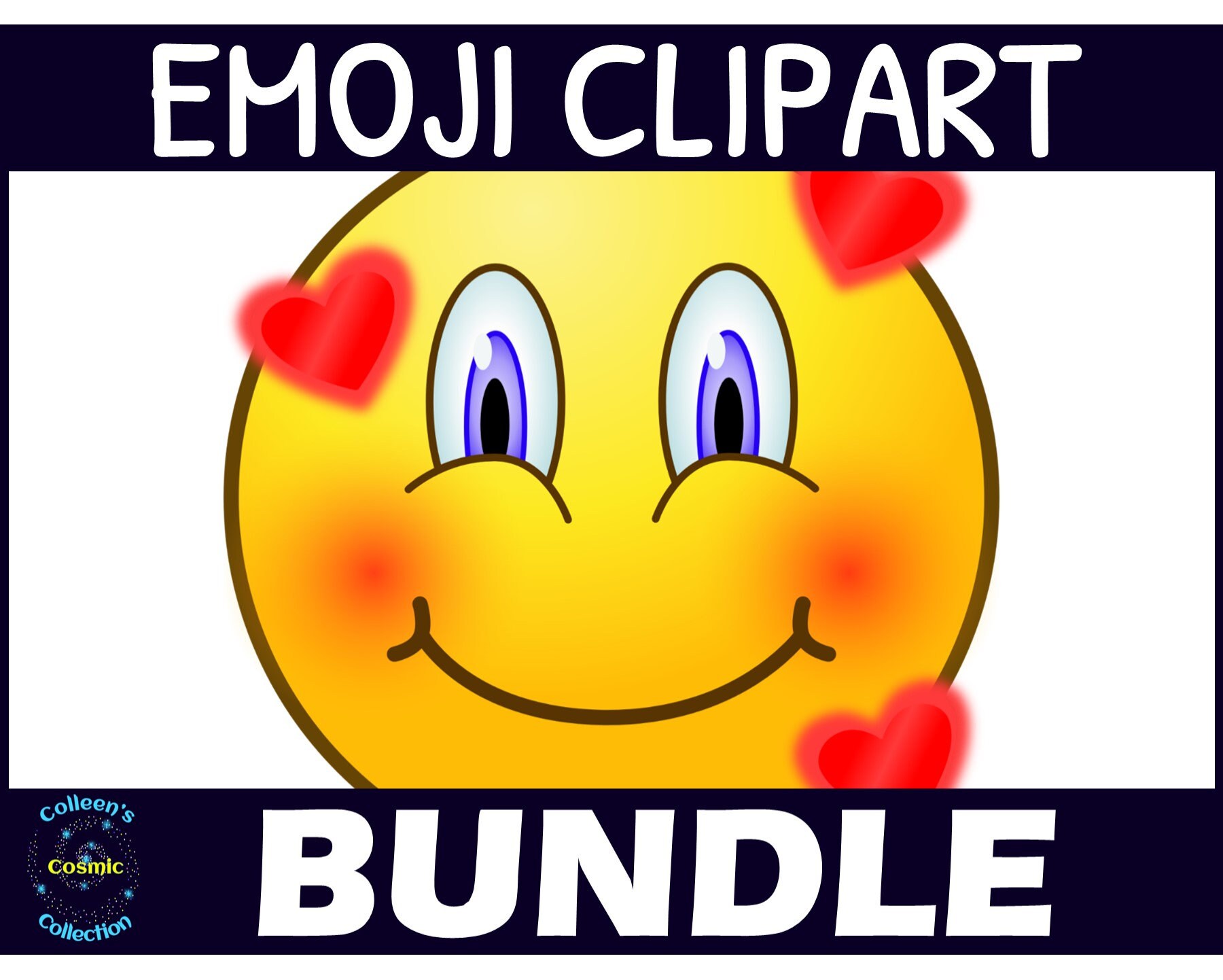 Emoji Clipart BUNDLE - Emotions Clip Art - Etsy