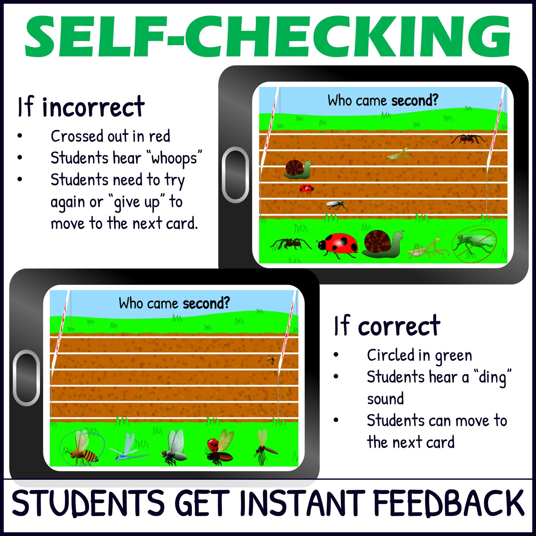 Spring Ordinal Numbers in Words Activity - Digital Boom™ Cards - First ...