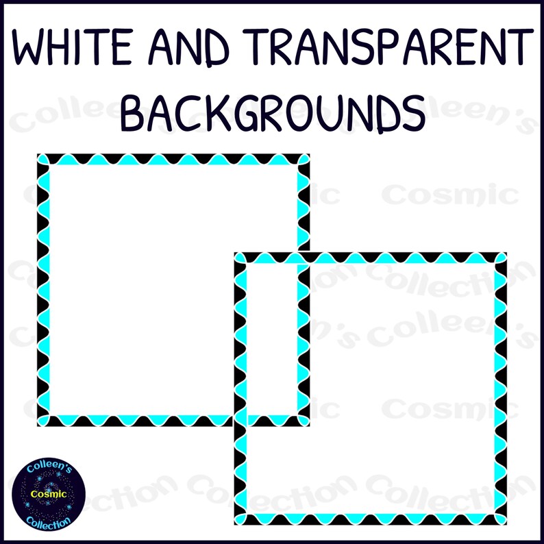 Colorful Wavy Borders and Frames Skinny Borders Border Clip Art - Etsy