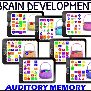 Brain Development Activity - Auditory Memory With Shapes and Colors ...
