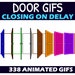 Animated GIF Closing on Delay Doors Clipart, Door Clipart, Rainbow ...