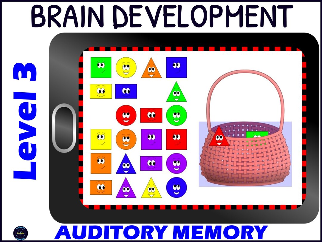 Brain Development Activity - Auditory Memory With Shapes and Colors ...