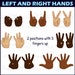 Counting Hands Clipart Multicultural Counting Fingers Clip Art - Etsy
