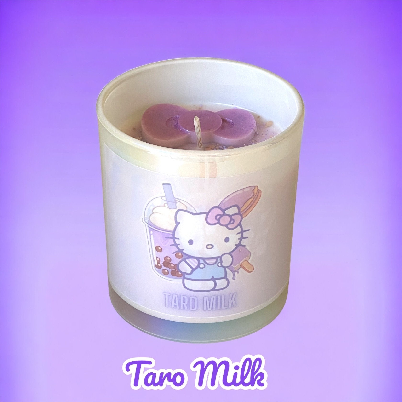 Hello Kitty Soy Candle | Taro Milk | Soy Candles | Hello Kitty ...