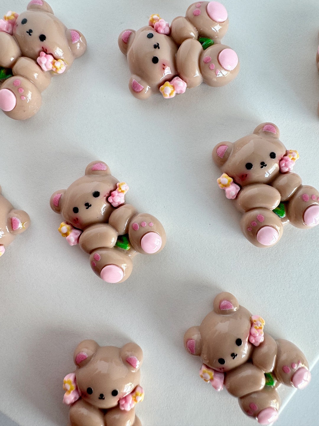 Bear Flat Back Resins Cabochons Scrapbook DIY Hair Clip Charms Hair ...