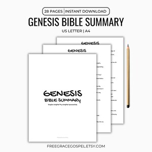 Genesis Bible Summary, Comprehensive Bible Summaries, Bible Notes ...