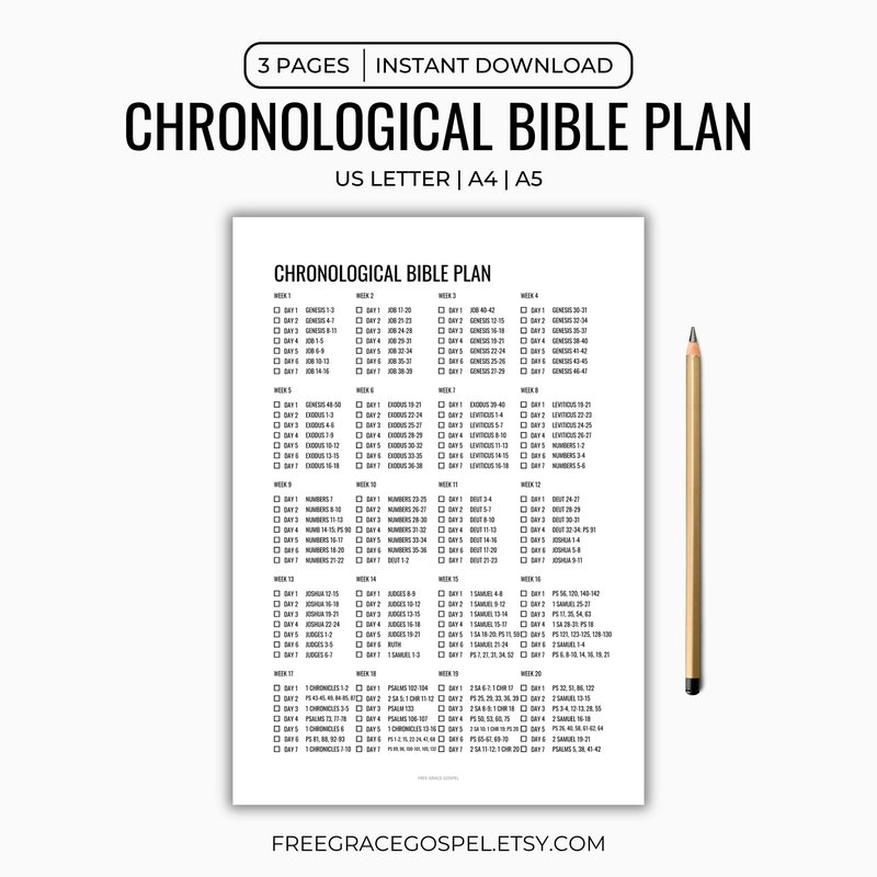 2026 Year Bible Reading - Etsy