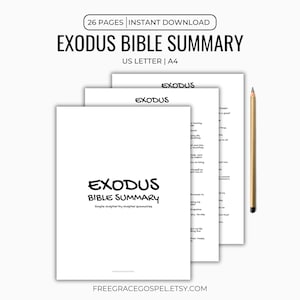 Exodus Bible Summary, Comprehensive Bible Summaries, Bible Notes, Bible ...