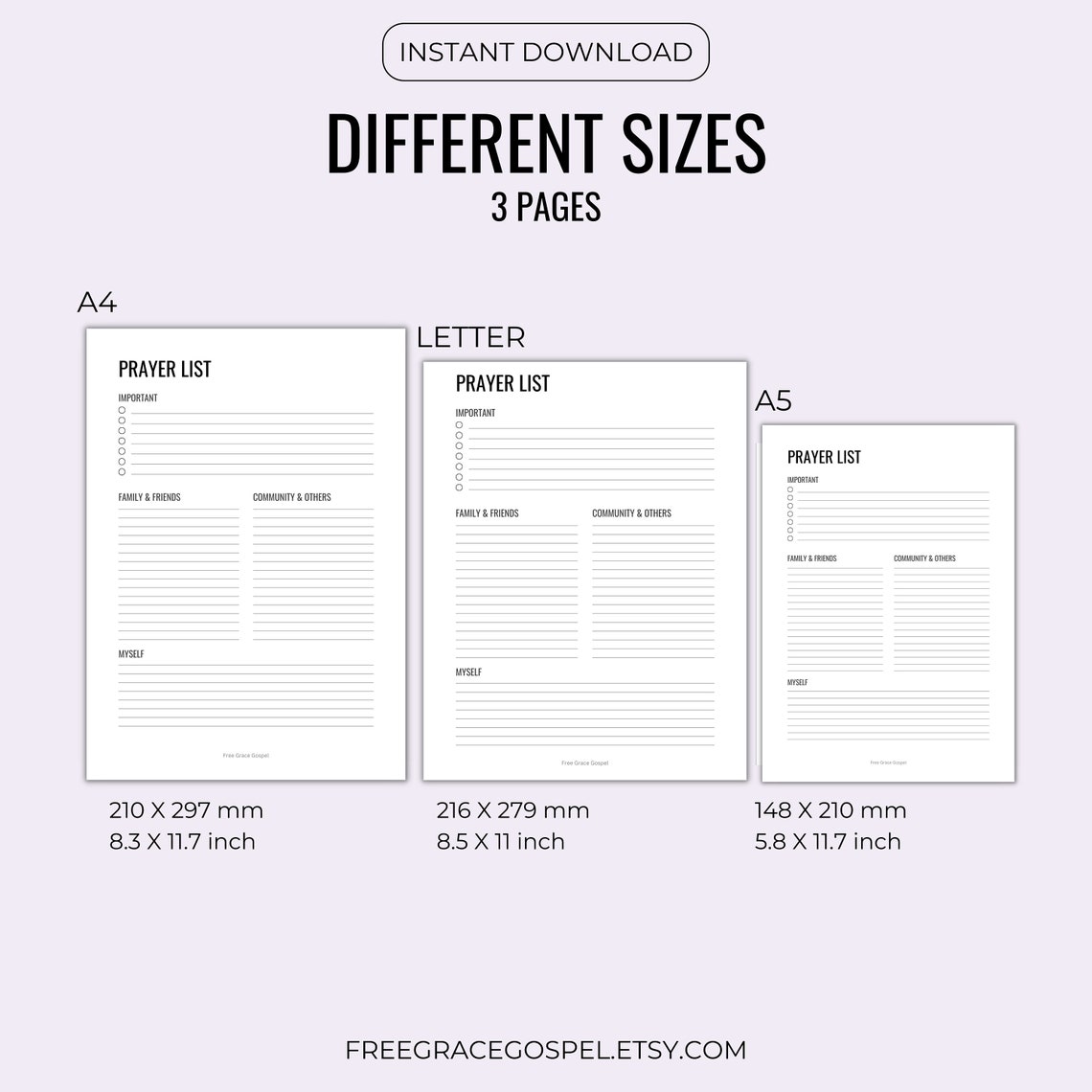 Prayer List Printable Praying Checklist Study Printable - Etsy