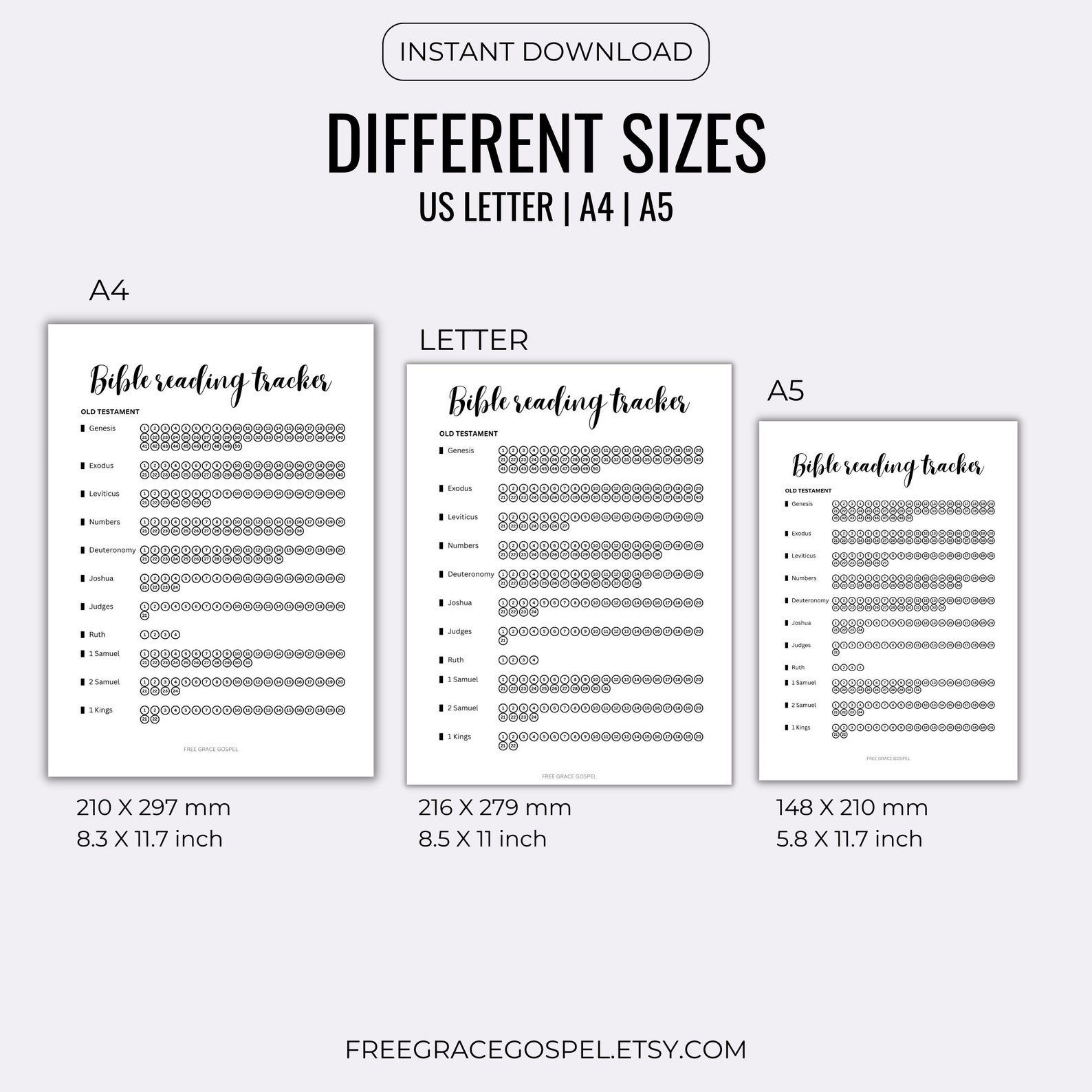 Bible Reading Tracker Bible Chapter Checklist Bible Printable ...