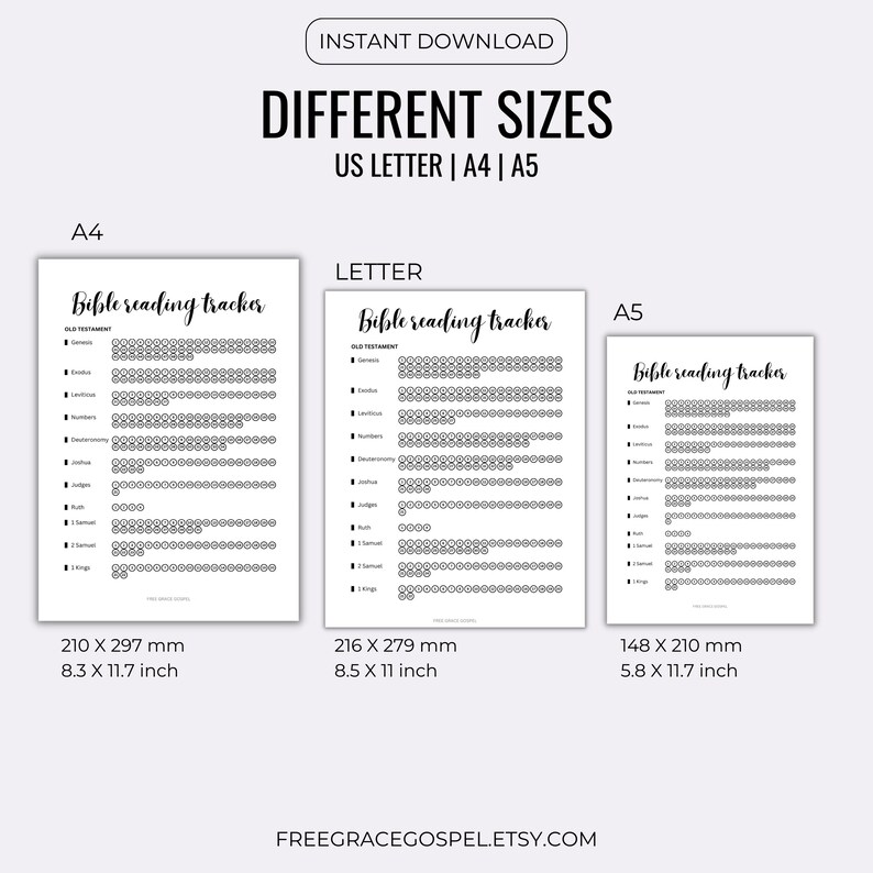 Bible Reading Tracker Bible Chapter Checklist Bible Printable ...