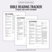 Bible Reading Tracker Bible Chapter Checklist Bible - Etsy
