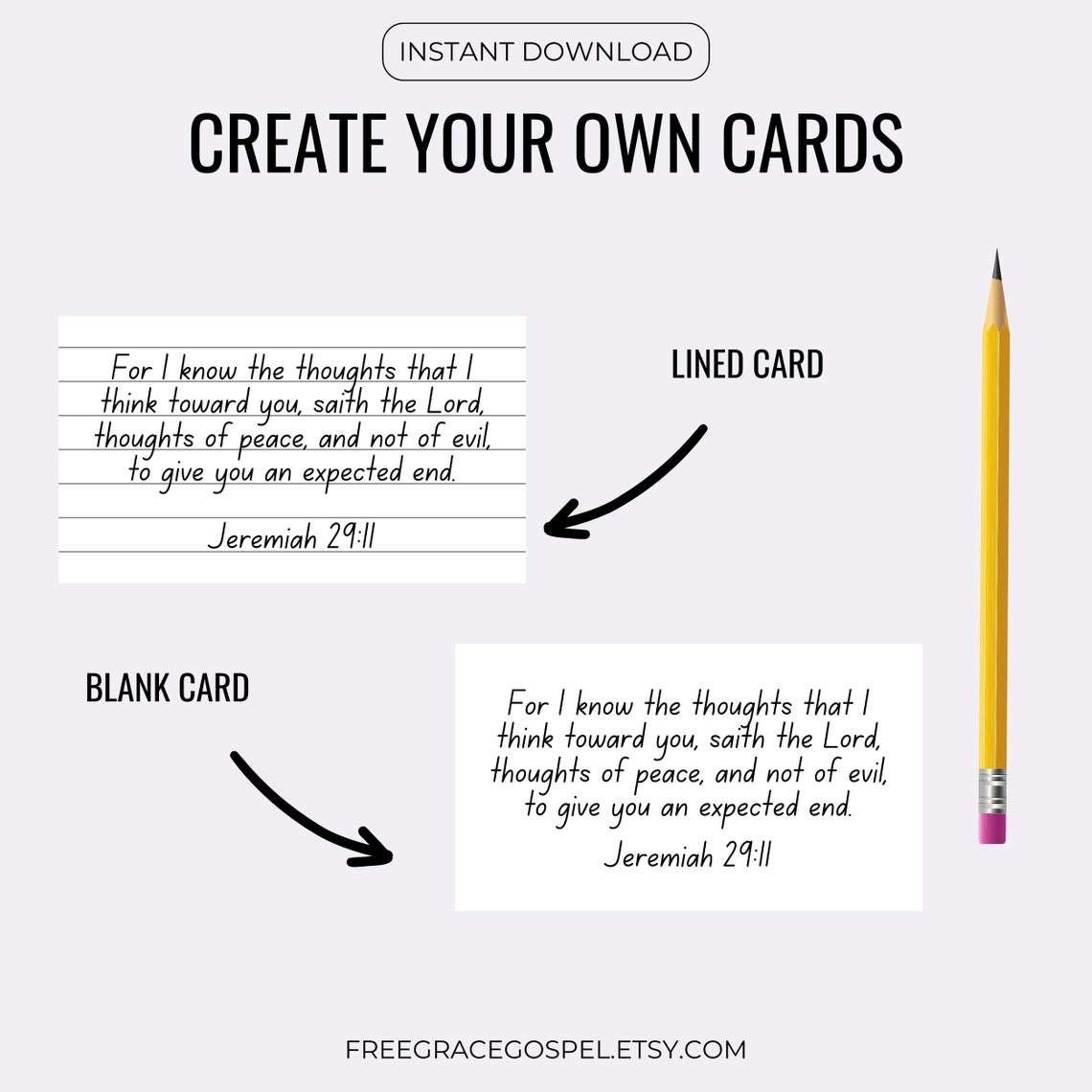 Bible Verse Memory Cards | Minimalist Scripture Cards | KJV Bible Verse ...