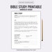 Bible Study Printable Notes | Minimalist Bible Plan Template ...