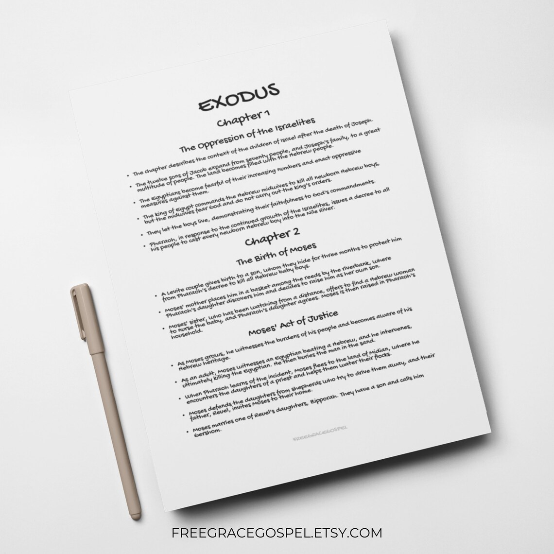 Exodus Bible Summary, Comprehensive Bible Summaries, Bible Notes, Bible ...