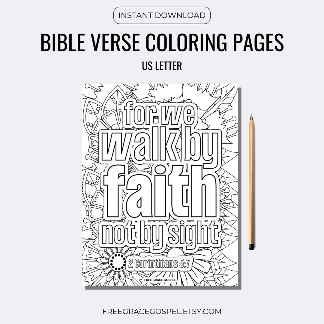 Bible Verse Coloring Pages PDF | Scripture Coloring Pages for Adults ...